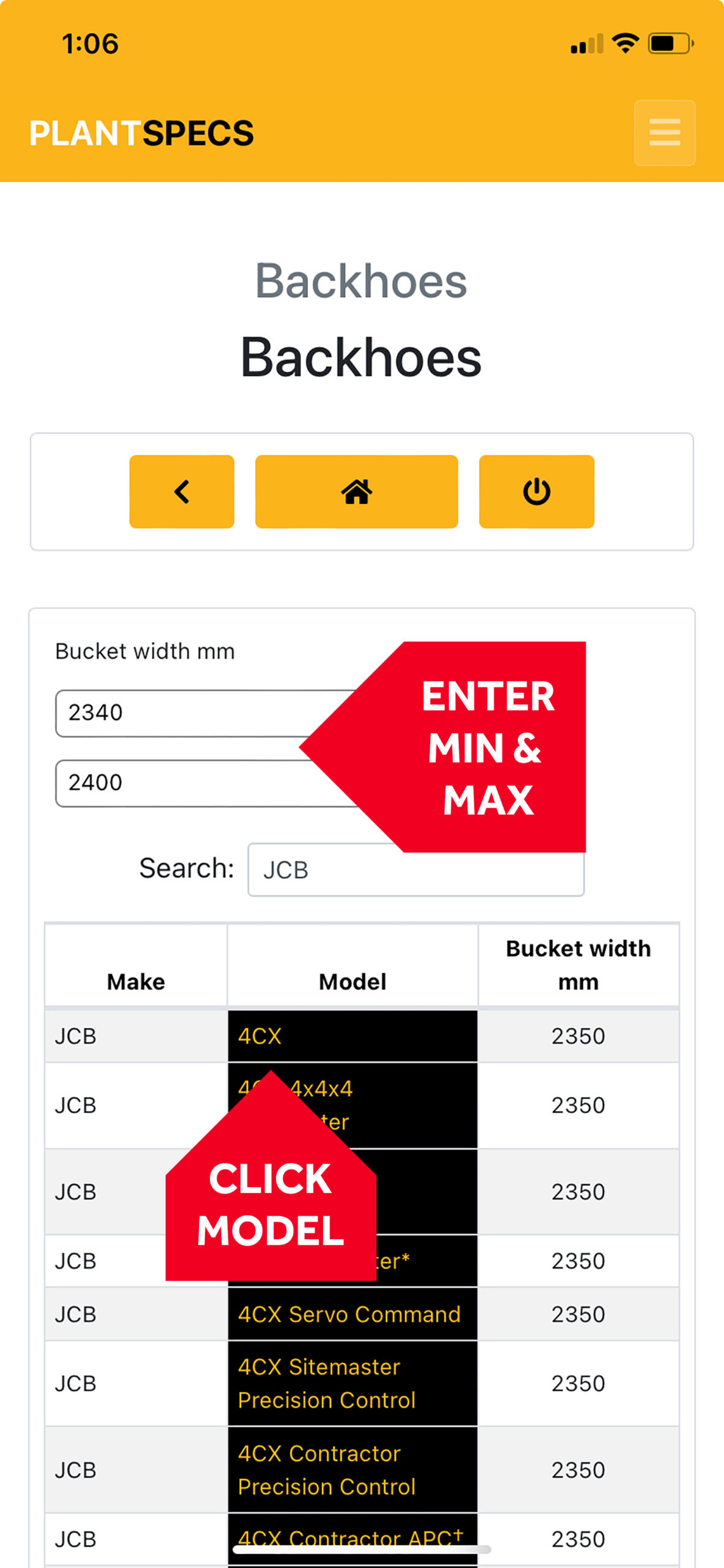 Plant Specs Online – Australia’s Leading Earthmoving Database